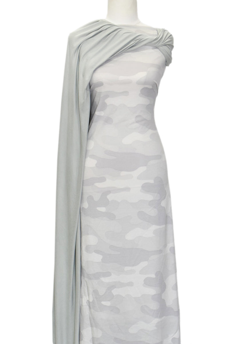 Camo in Ash - $22 pm - French Terry – Lush Fabrics