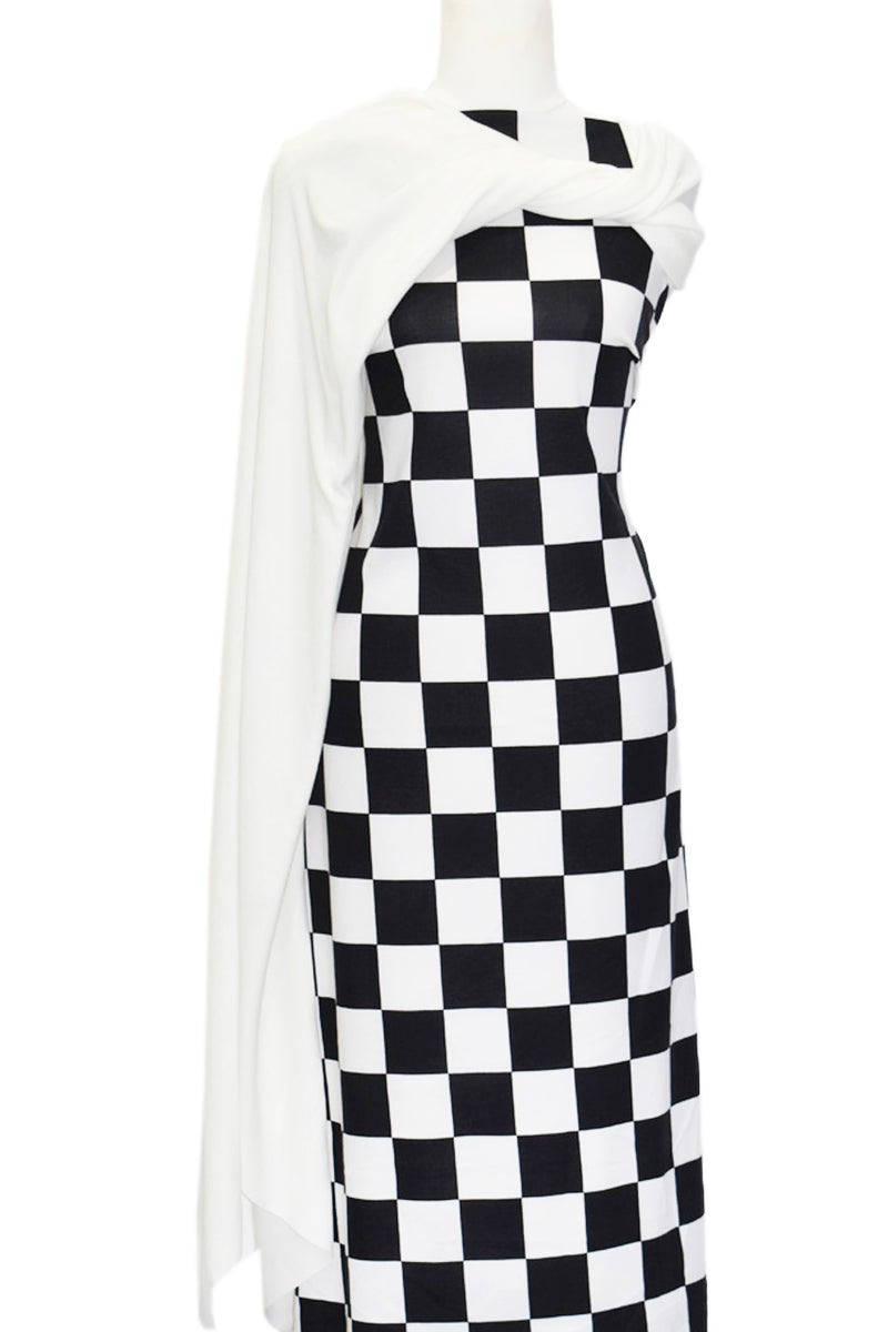 Checkered Flag - $21.50 pm - Ponte – Lush Fabrics