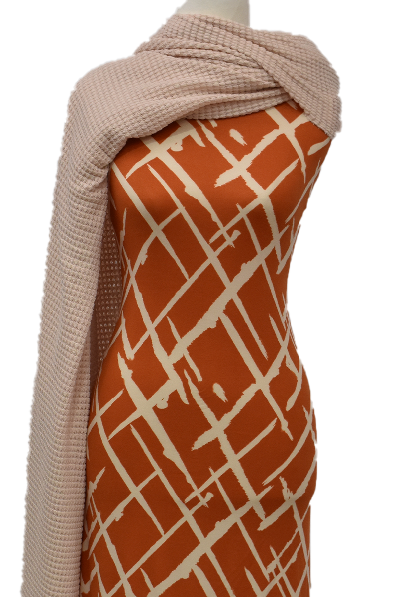 Effortless in Rust - $20 pm - Double Brushed Poly – Lush Fabrics