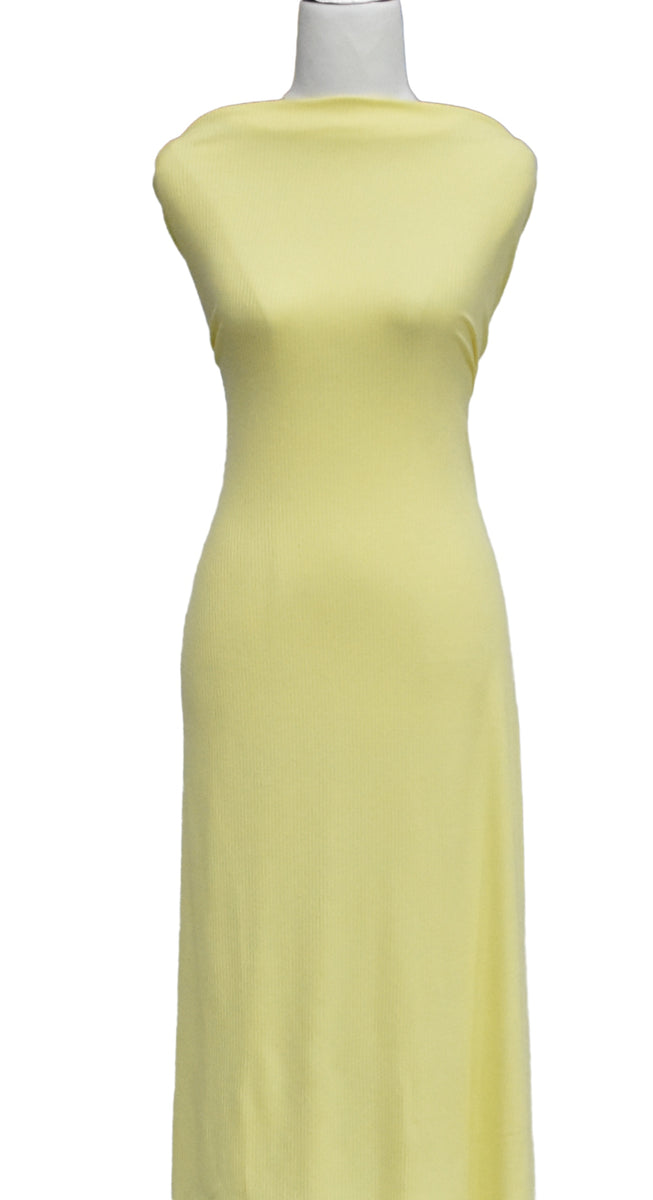 Soft Yellow - Rib Knit - Pre Cuts – Lush Fabrics