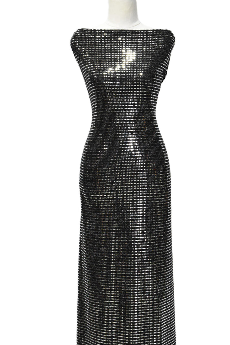 Stayin' Alive in Silver - $27 pm - Metallic Slinky – Lush Fabrics