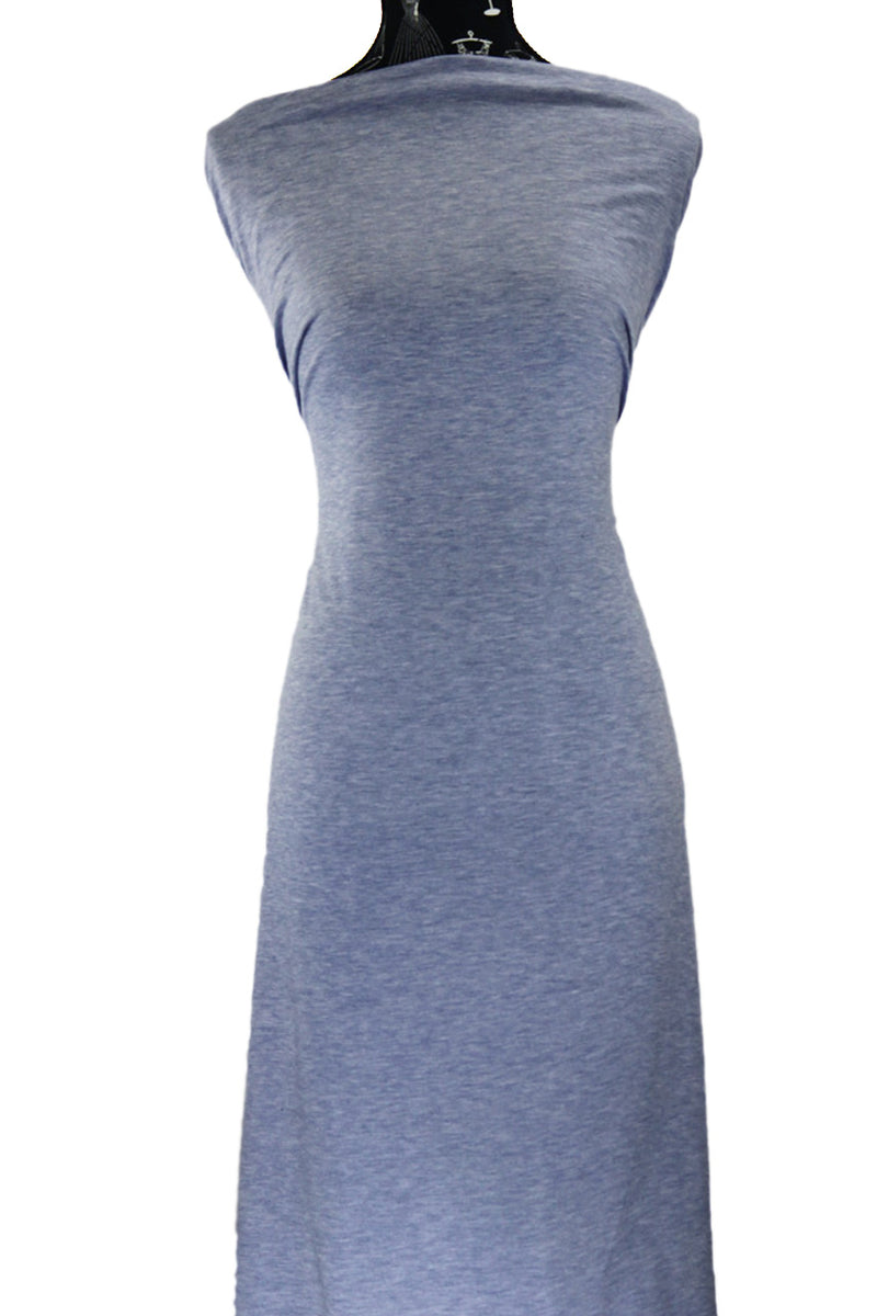 Heathered Dark Blue - $20.50 pm - French Terry – Lush Fabrics