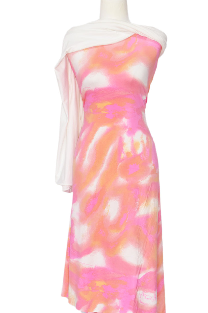 Patchy in Pink - $20 pm - Double Brushed Poly – Lush Fabrics