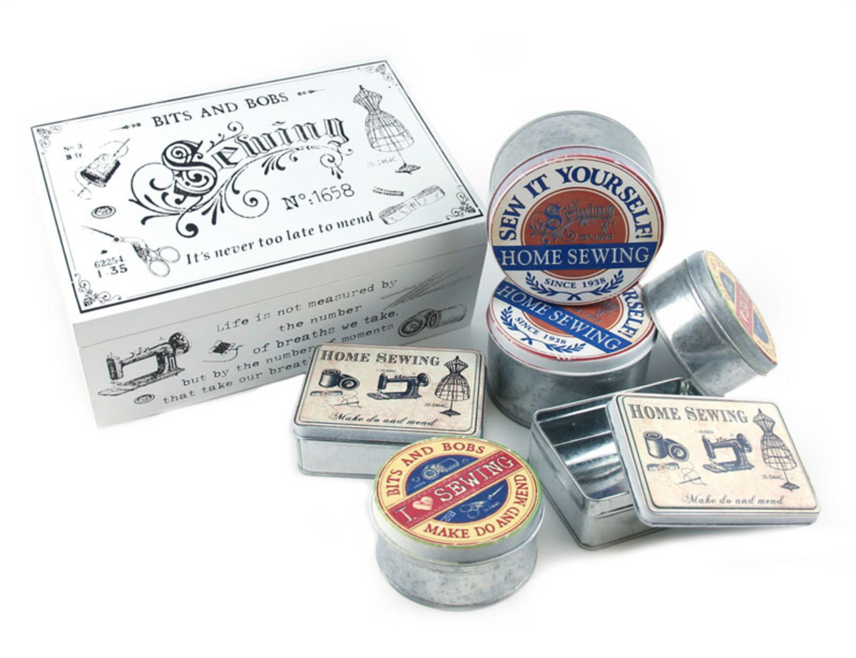 Vintage Tin Set – Lush Fabrics